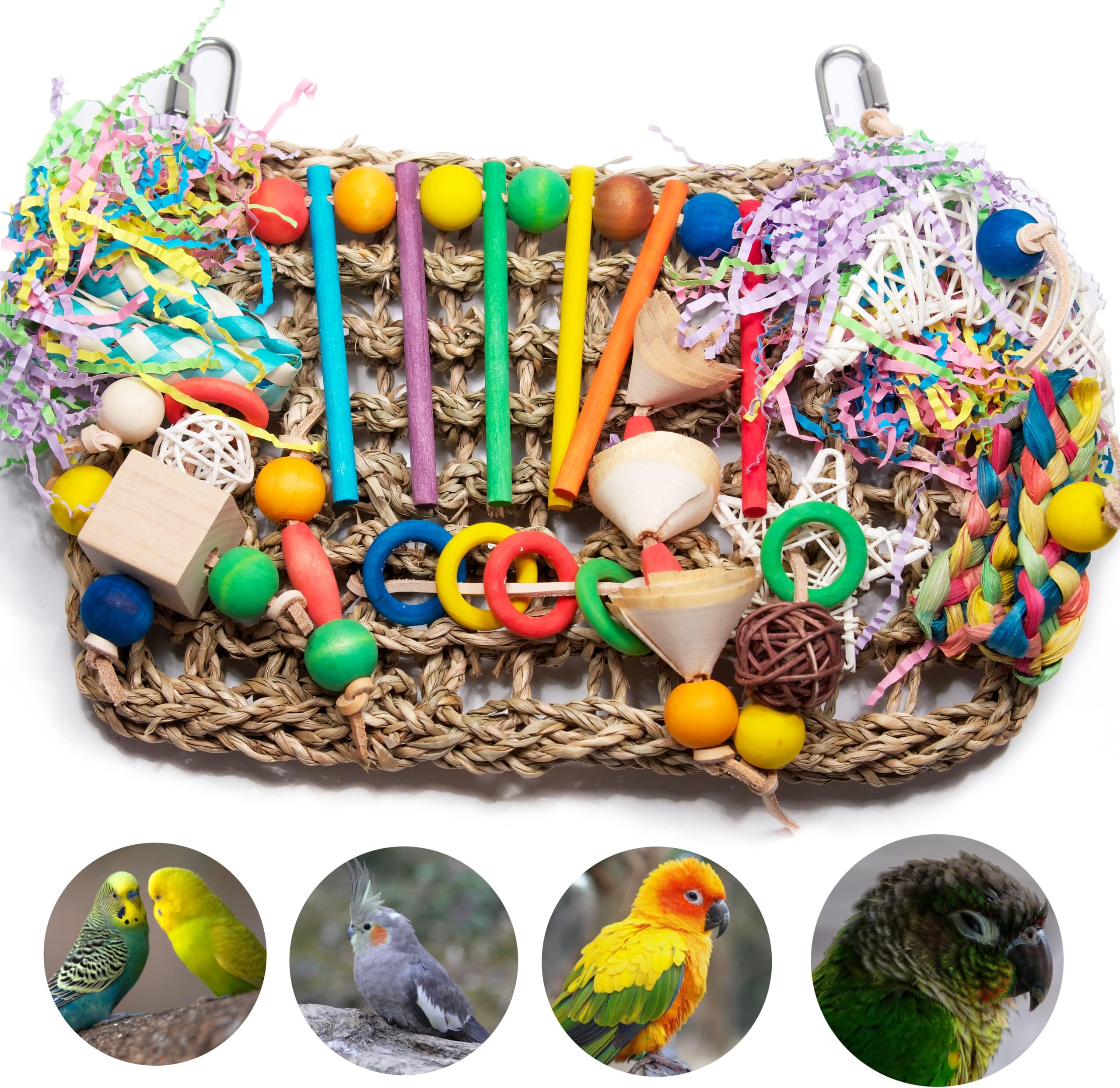 Amazon.com : Super Bird Creations SB741 Seagrass Mini Activity Wall ...