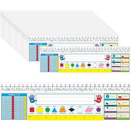 Amazon.com: 36 PCS Desk Nameplates, Double Sided PET Film Desk Name ...