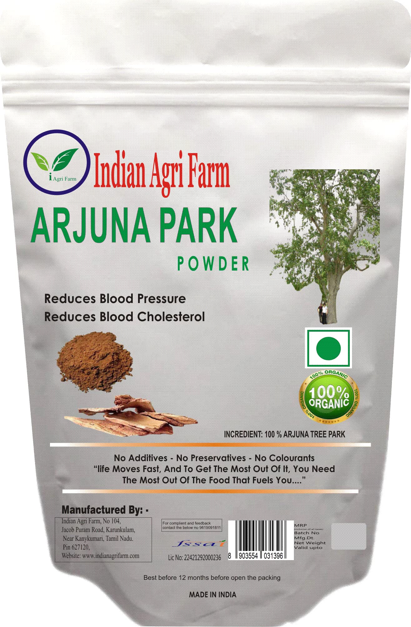 Buy IAgriFarm ® Arjuna Bark 500 GM- Arjun Ki Chaal - Terminalia Arjuna ...