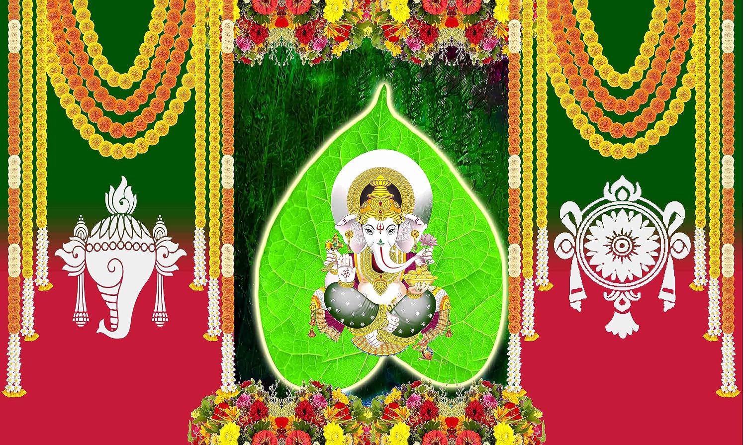 Ashvath Fashion thirunaamam shanku chakra namam with Lord Ganeshji ...