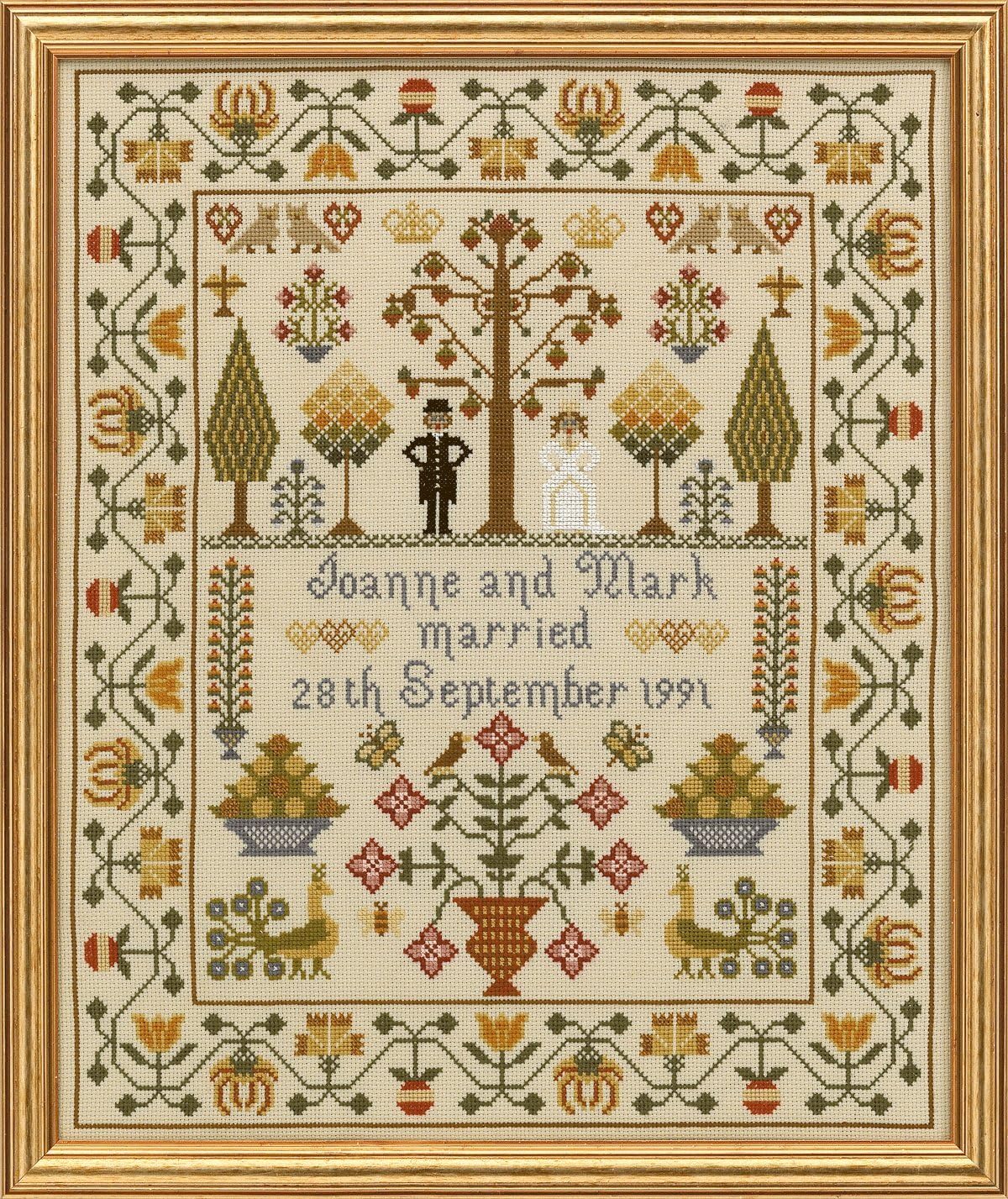 Amazon.com: Historical Sampler Co. Wedding Sampler Cross Stitch