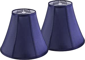 GO&SO Set of 2 Blue Bell Lamp Shades 6" Top x 13" Bottom x 10.6" High ...