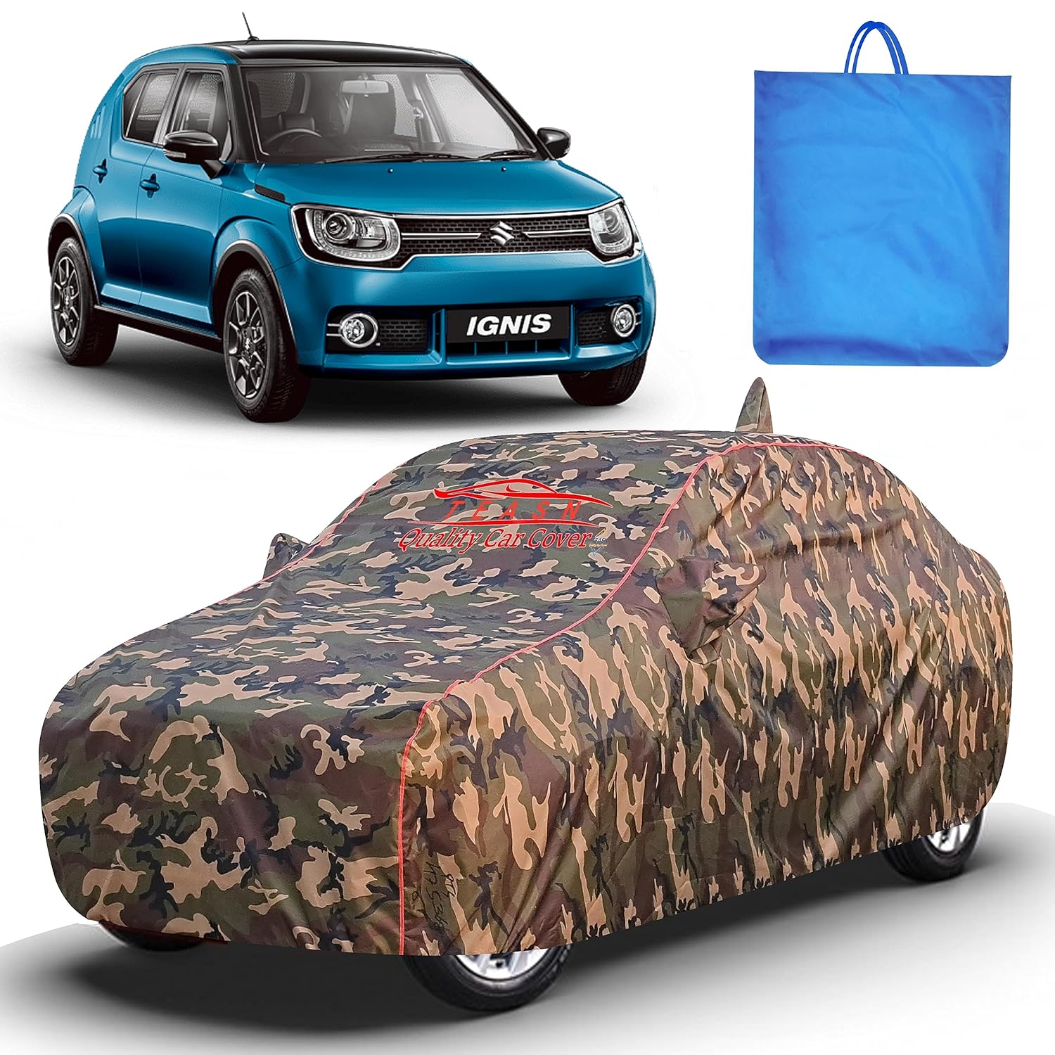 TEASN Waterprof Car Body Cover comptibale with Maruti Ignis Cover ...