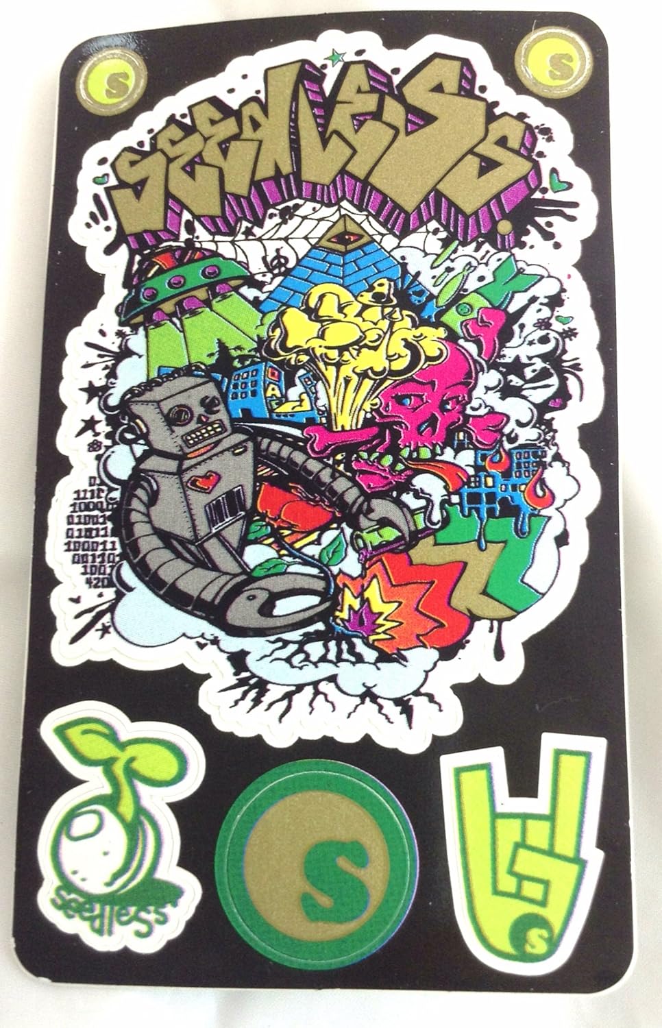 Amazon.com: Seedless Sticker Pad, 6 Stickers, 5" x 3"