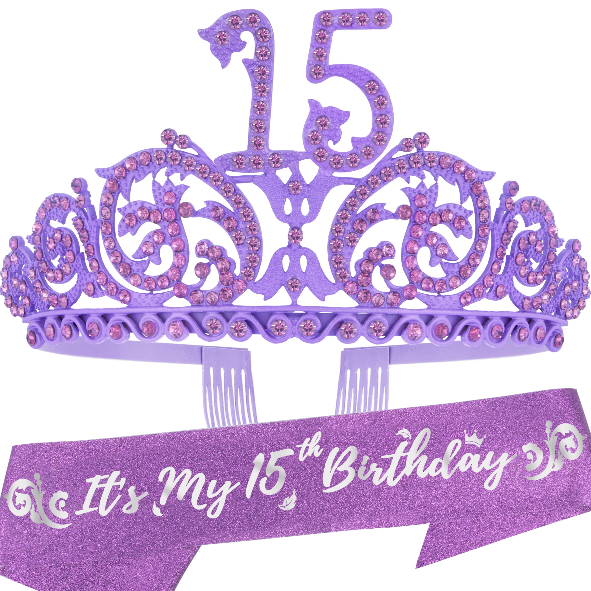 Buy 15th Birthday, 15th Birthday Decorations for Girls, 15th Birthday ...