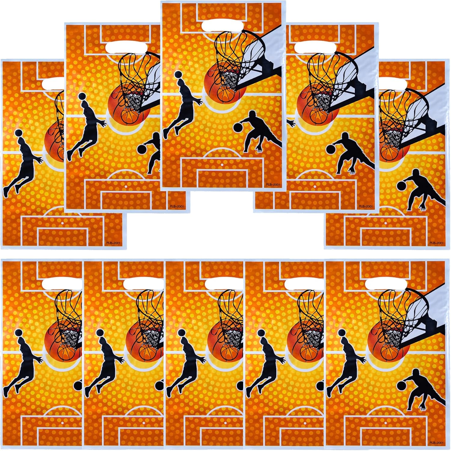 Amazon.com: HEPAPATE 40Pcs Basketball Treat Candy Bags,Basketball ...