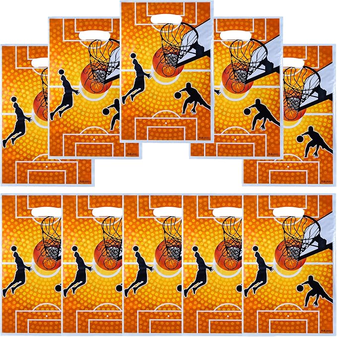 Amazon.com: HEPAPATE 40Pcs Basketball Treat Candy Bags,Basketball ...