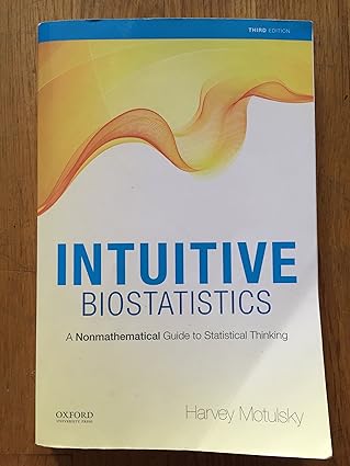 Intuitive Biostatistics: A Nonmathematical Guide to Statistical ...
