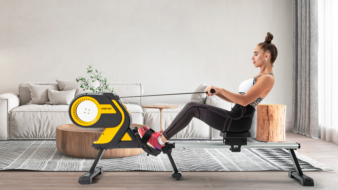 Watch Merax Magnetic Rowing Machine Foldable Exercise Rower on Amazon Live