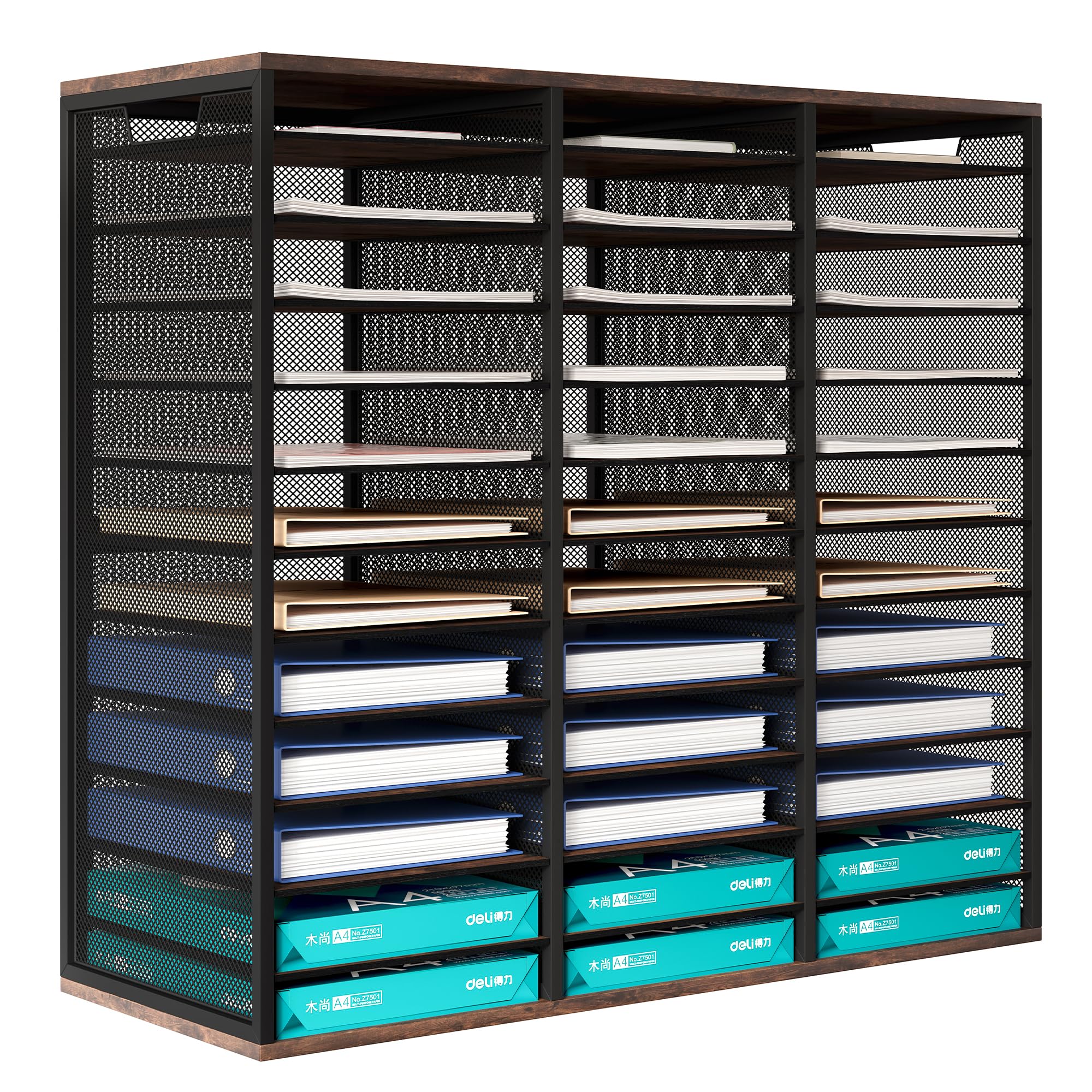 Amazon.com : Senhoglb Letter Size Paper Organizer, Metal Literature ...