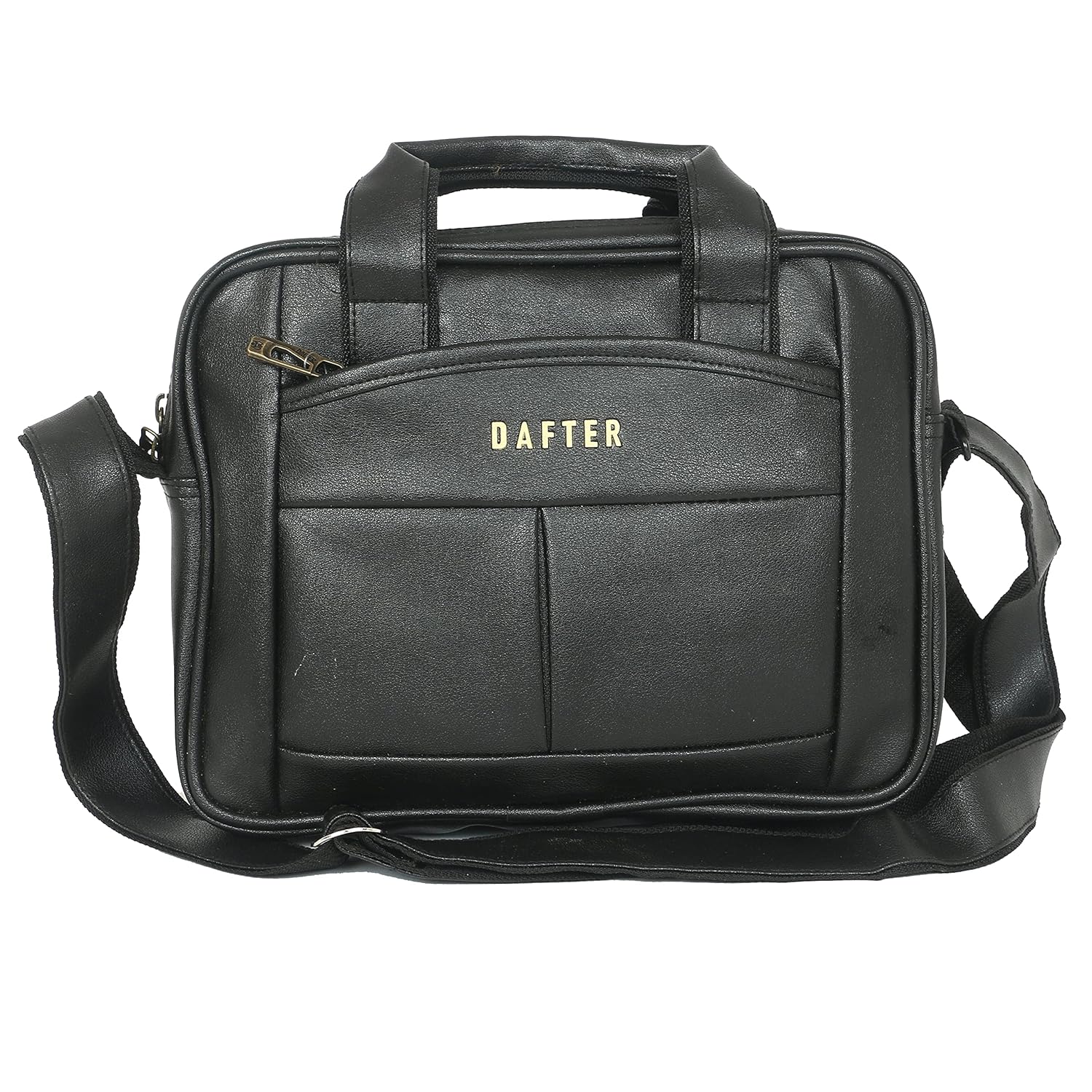 DAFTER Vegan Leather 11 inch Laptop Messenger Organizer Bag/Shoulder ...
