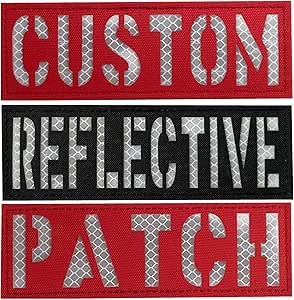 Amazon.com: Custom Reflective Patch Laser Cut Patch for Vest Harness Or ...