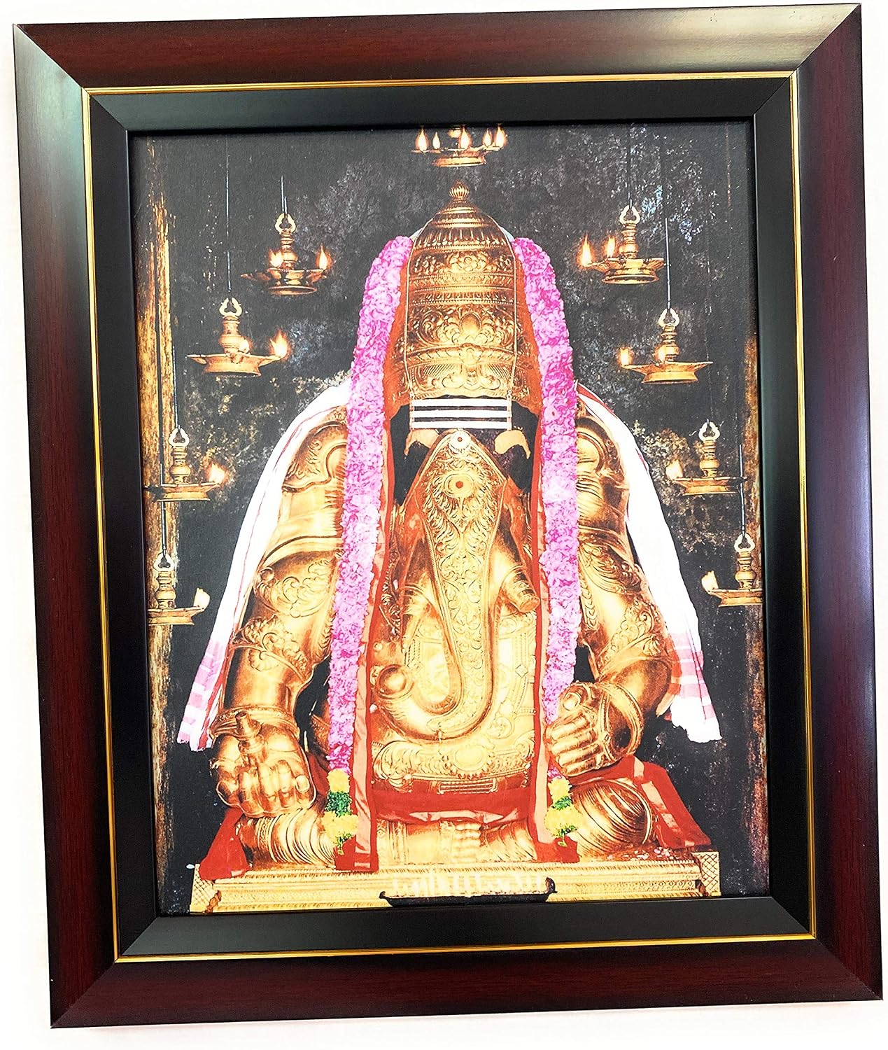 Hindu God & Goddess, Deities Photos with Wood Frame Brown Color. GOD ...