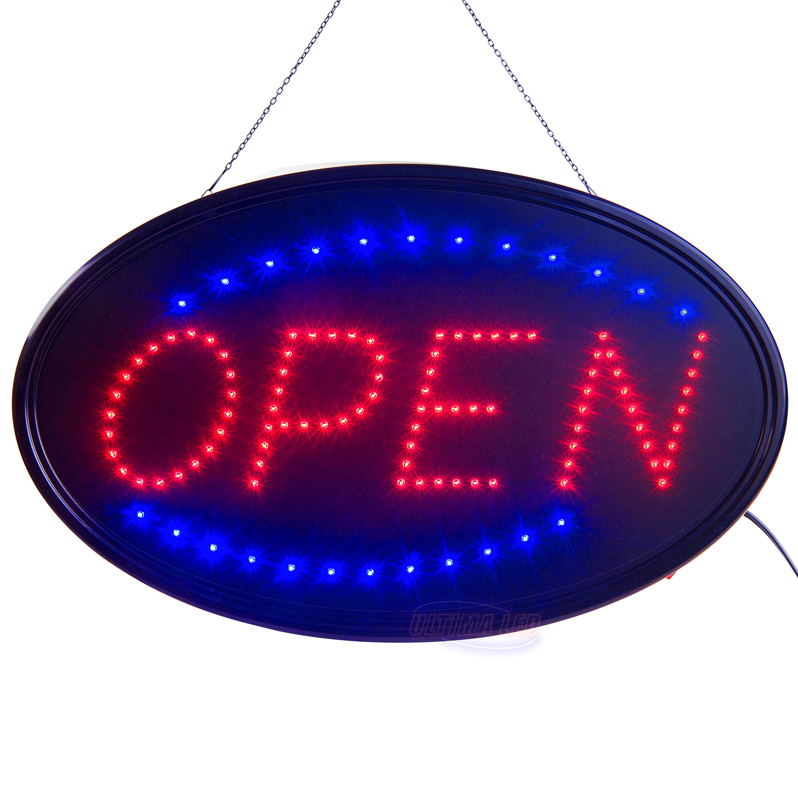 Buy Ultima LED Neon Open Sign for Business: Jumbo Lighted Sign Open ...