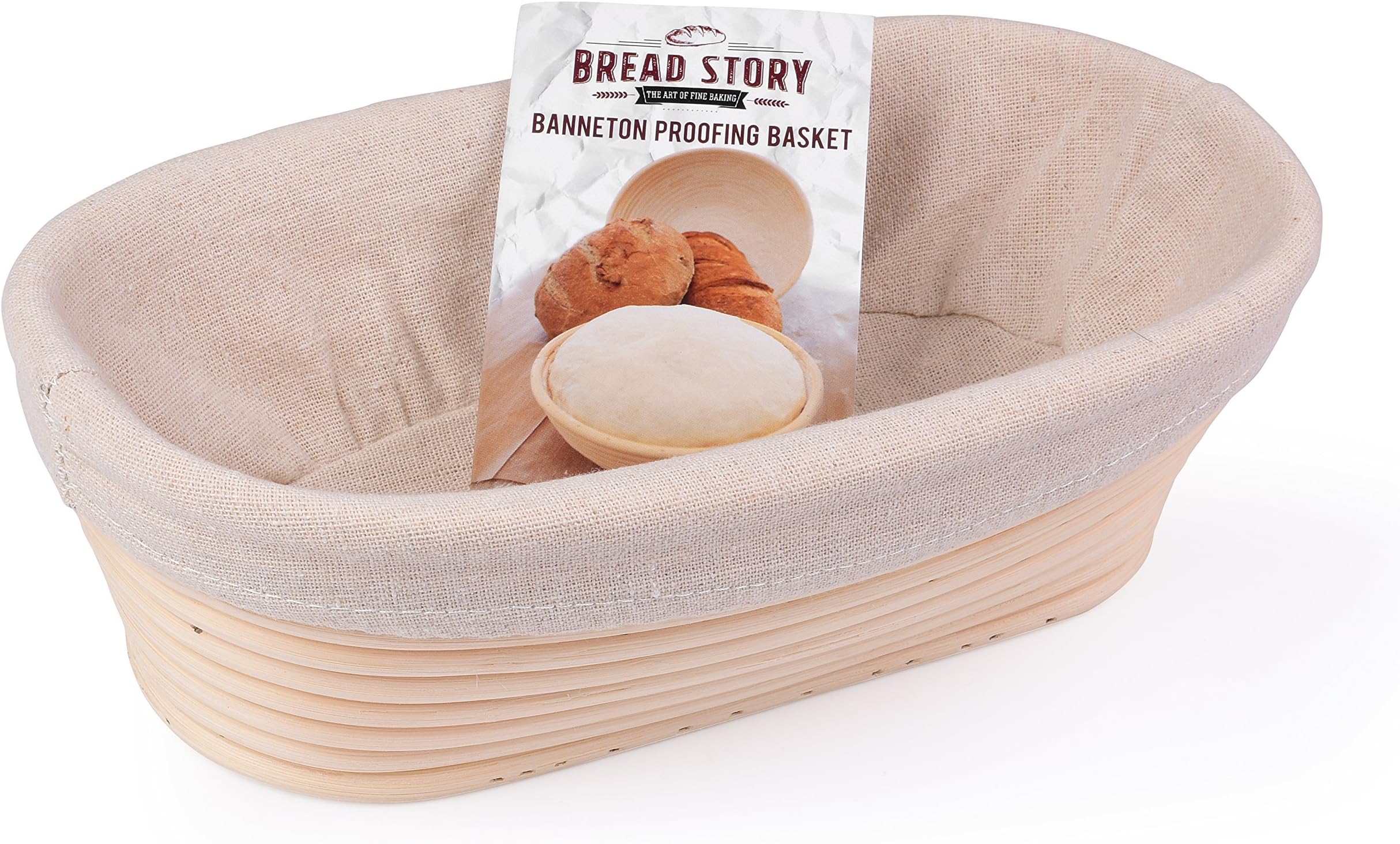 (25x15 cm) Oval Proofing Basket Set by Bread Story Oval Brotform ...