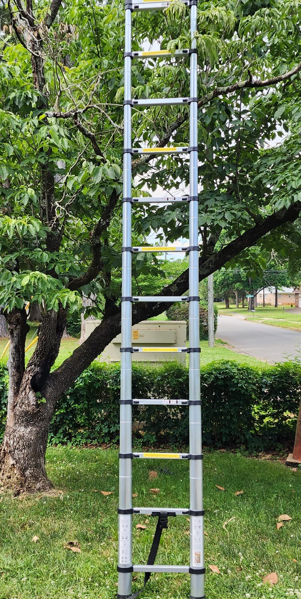 $20/mo - Finance FEETE 12.5FT A Frame Telescoping Ladder, Lightweight ...