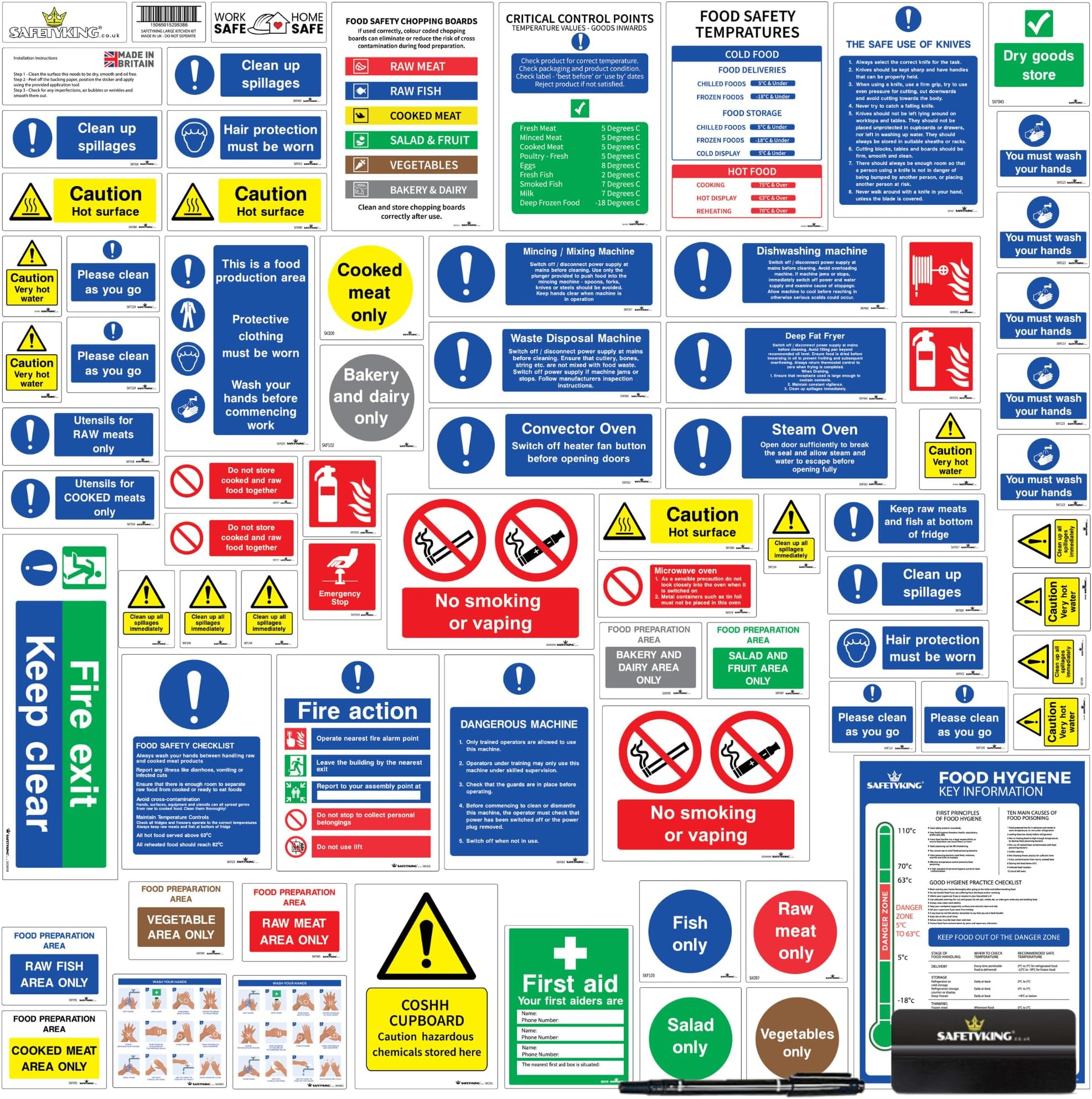 Safe working loads cantilever racking signs - 400mm x 300mm 1.2mm rigid ...