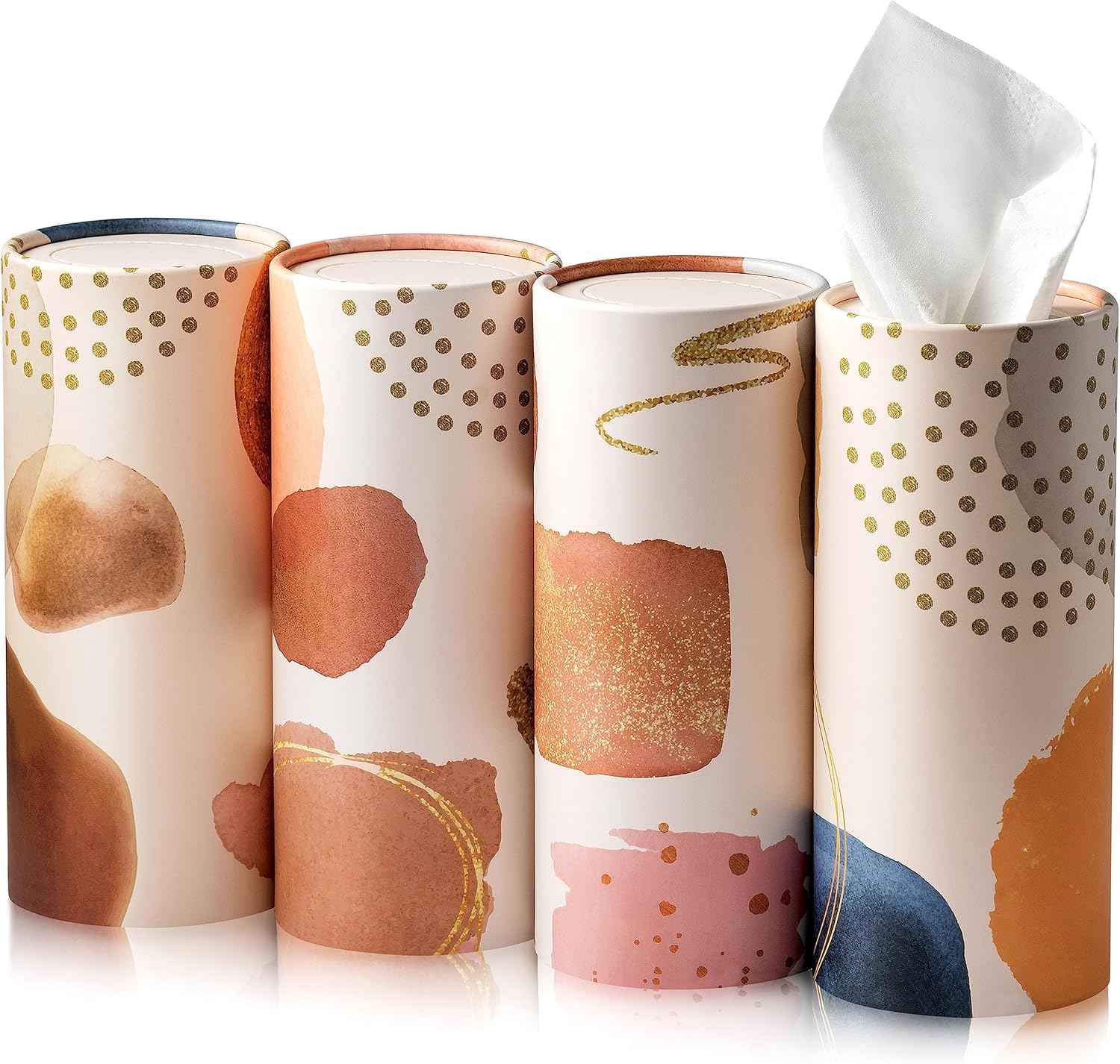 Amazon.com: MALLMALL6 4 Pack Boho Car Tissue Holder with Facial Tissues ...