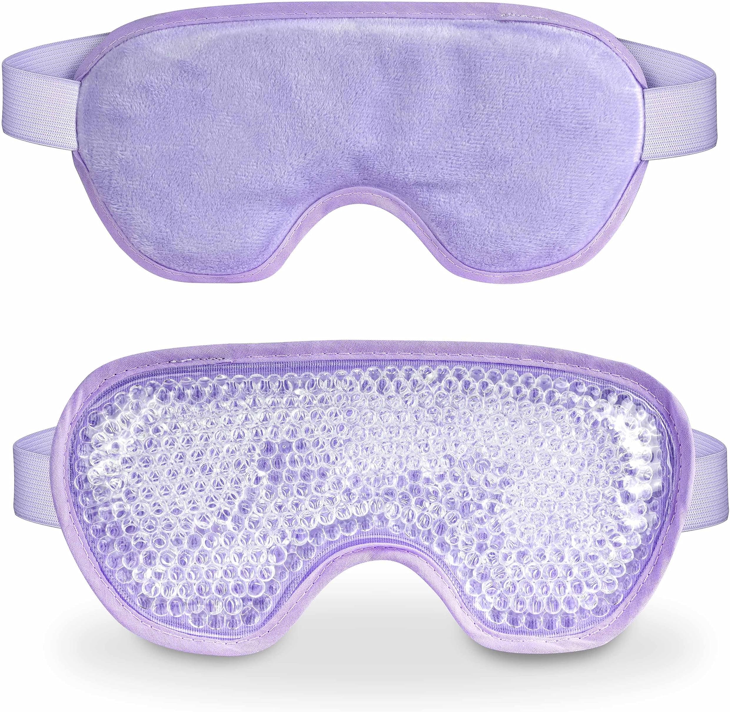 Amazon.com : Cooling Eye Mask with Gel Bead, Reusable Cold Compress Ice ...