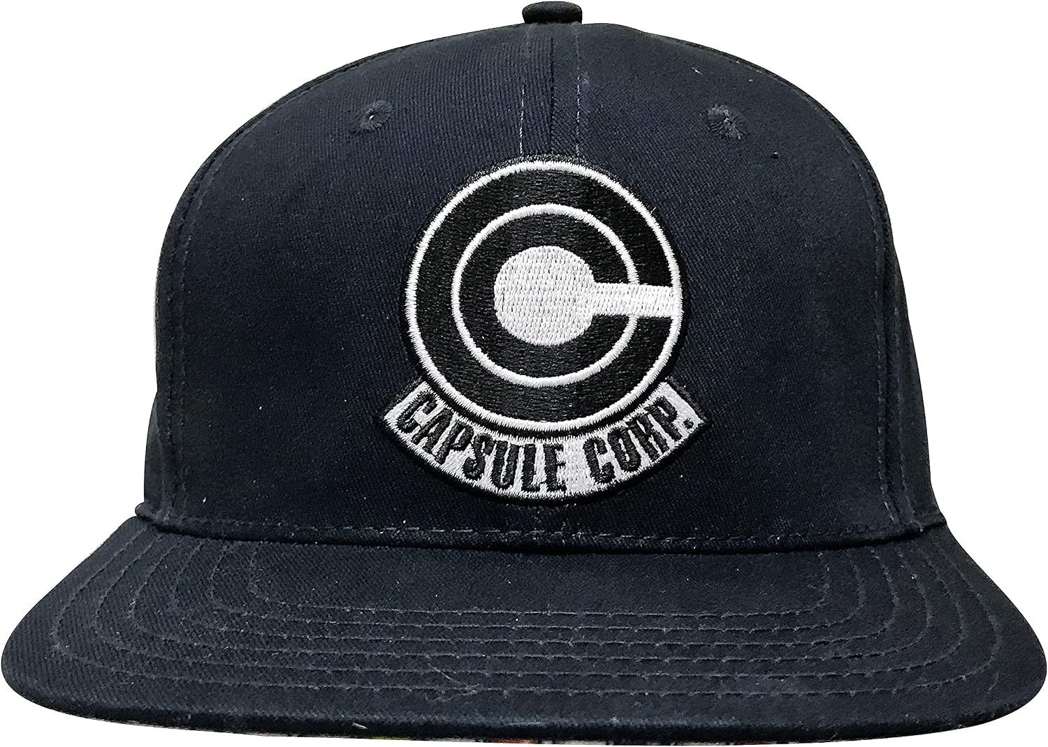 Dragon Ball Z- Capsule Corp Fitted Cap Black at Amazon Men’s Clothing store