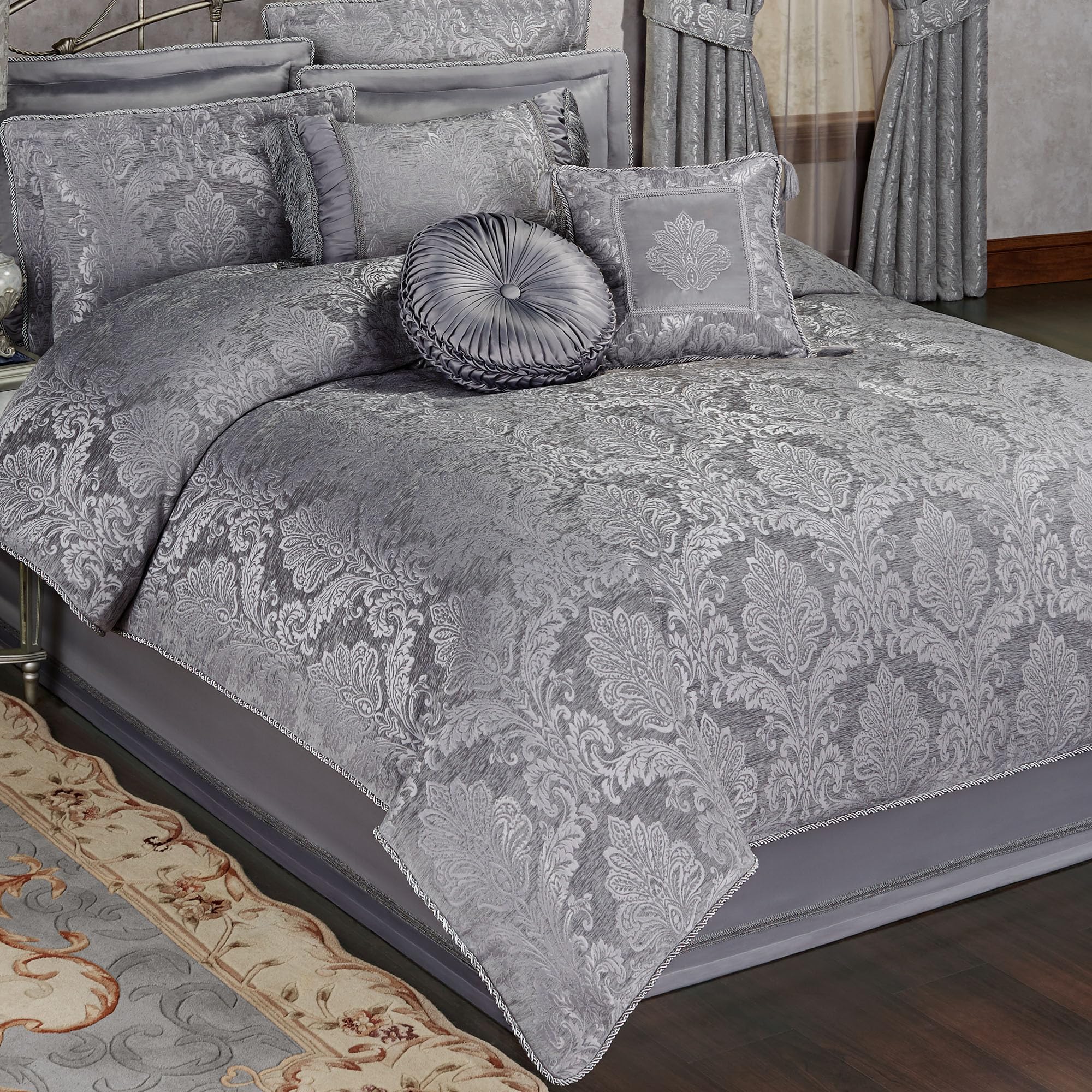 Amazon.com: Touch of Class Camelot Luxury Bedding | Soothing Warm Gray ...