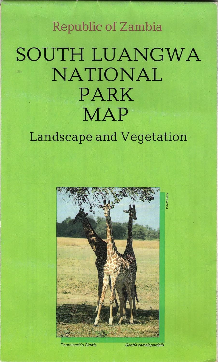 South Luangwa National Park Map: Amazon.co.uk: Astle, W L ...