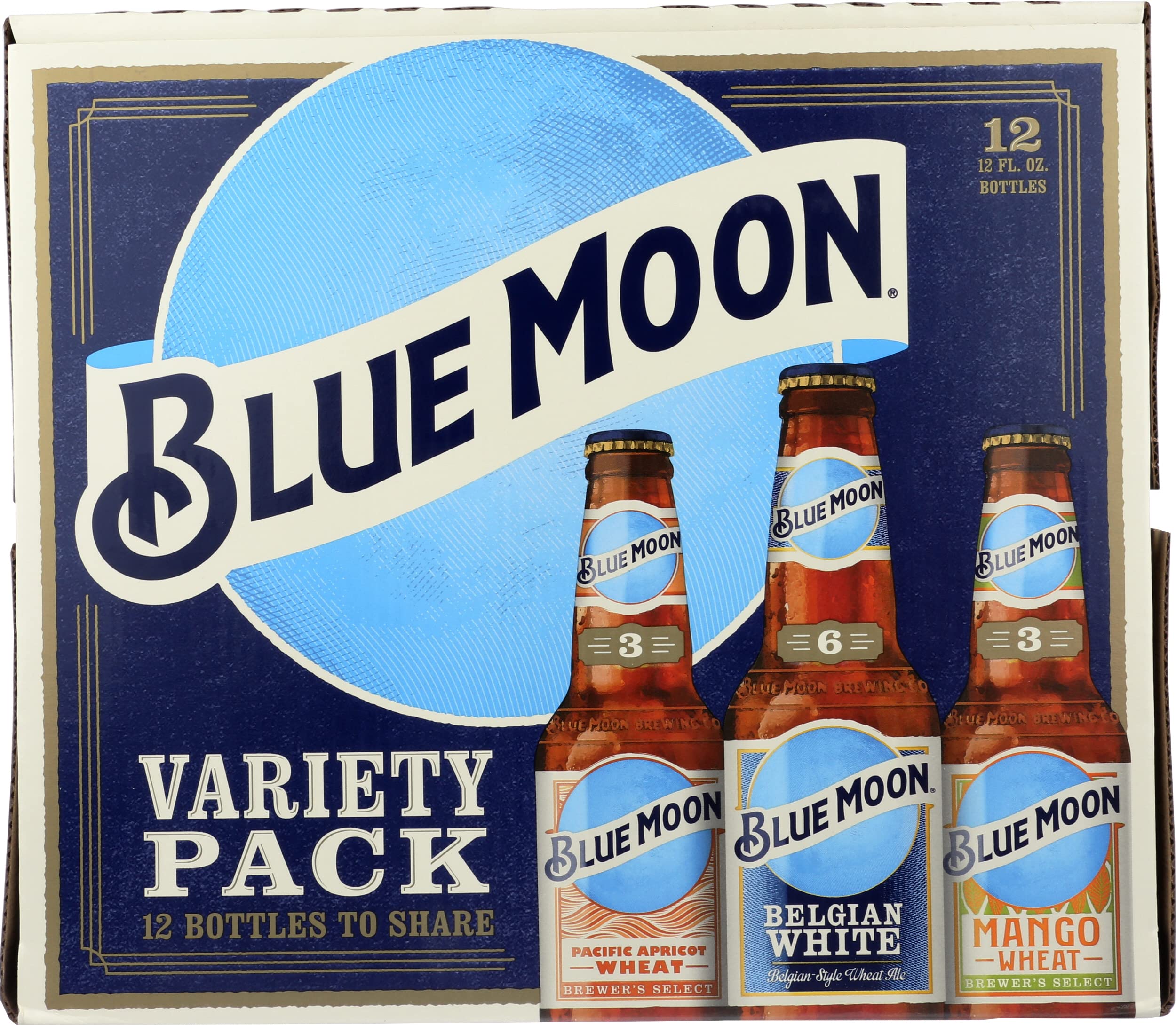 Fuente De La Etiqueta De Cerveza Blue Moon Amazon.com: 60 Etiquetas