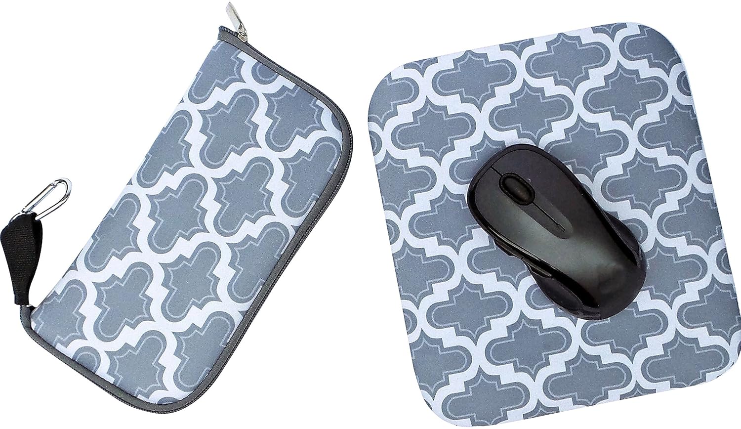 Stylish Travel Mouse Pouch Bundle - Convertible Cushioned Zippered ...