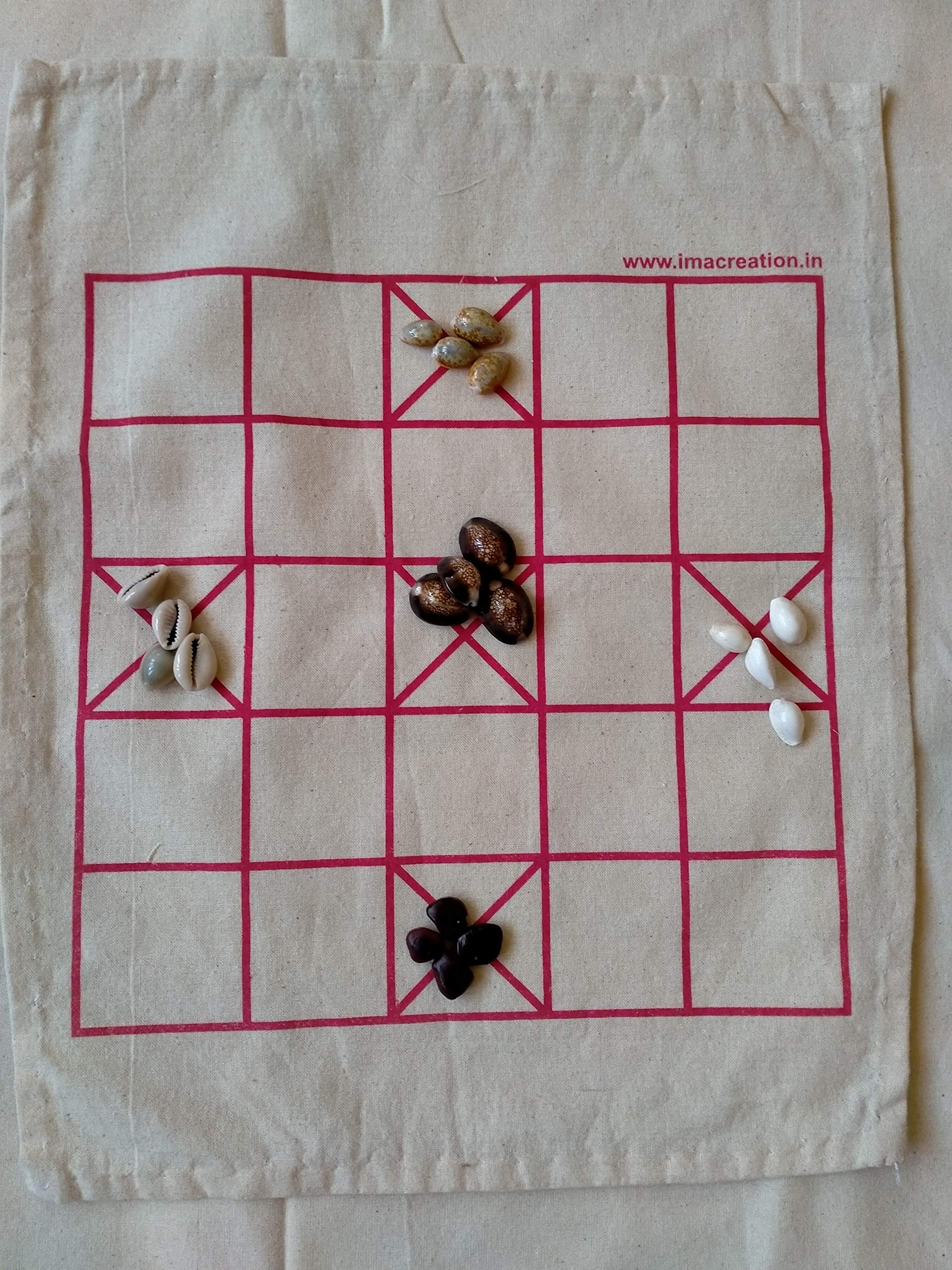 Buy 5 Mane / Thayam / Asta Chama / Charsow Cloth Game Board Set By Ima ...