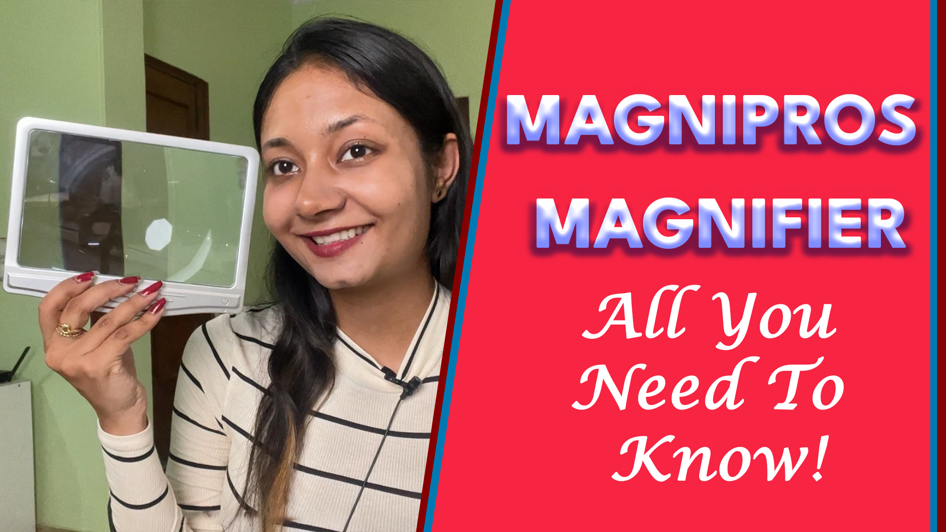 Watch MagniPros 3X [Rechargeable] Large LED Page Magnifier on Amazon Live