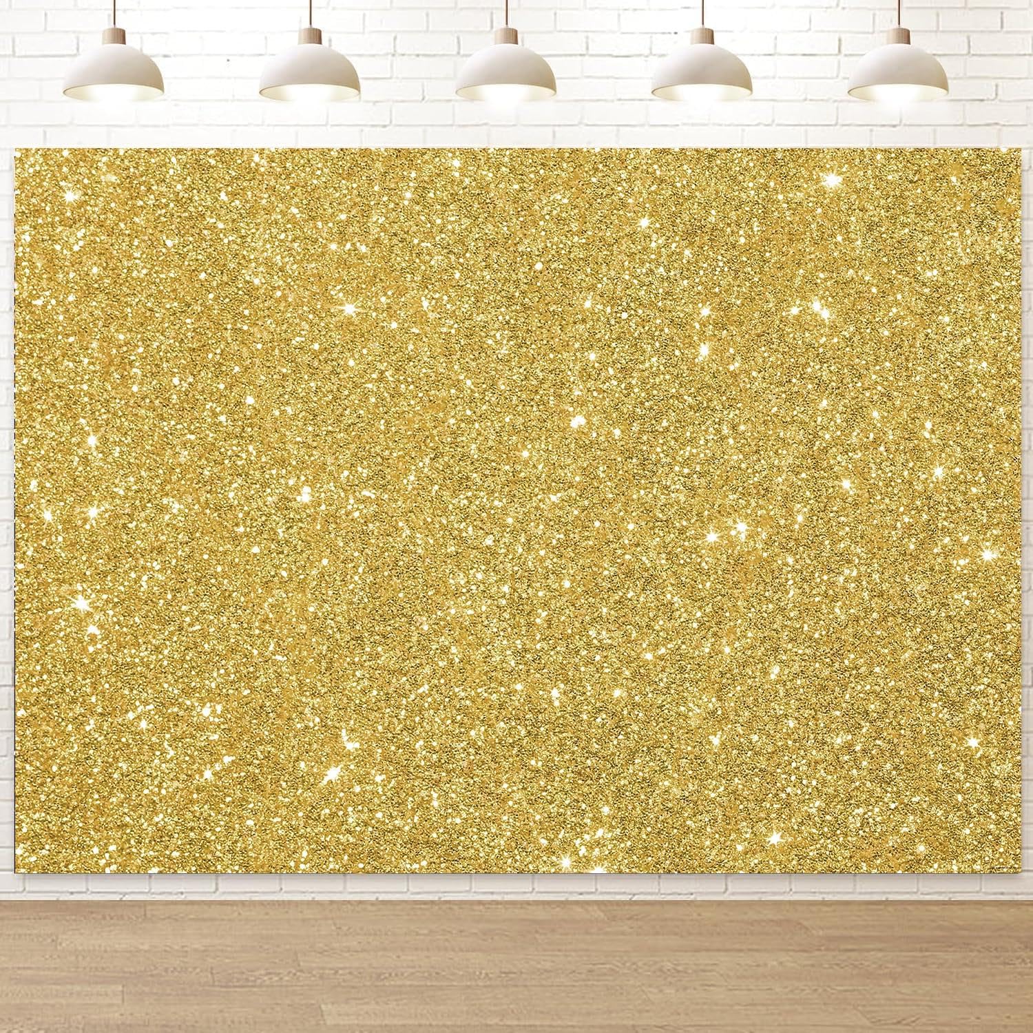 Amazon.com : Humkat 7x5ft Fabric Golden Backdrop Gold Spots Bokeh ...