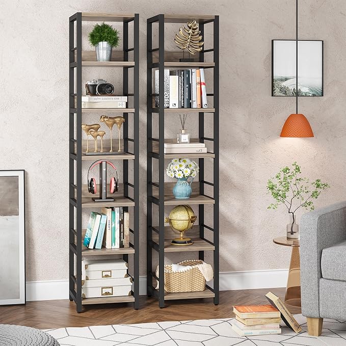 Amazon.com: Tribesigns 6-Tier Corner Shelf Set of 2, 75 Inch Tall ...