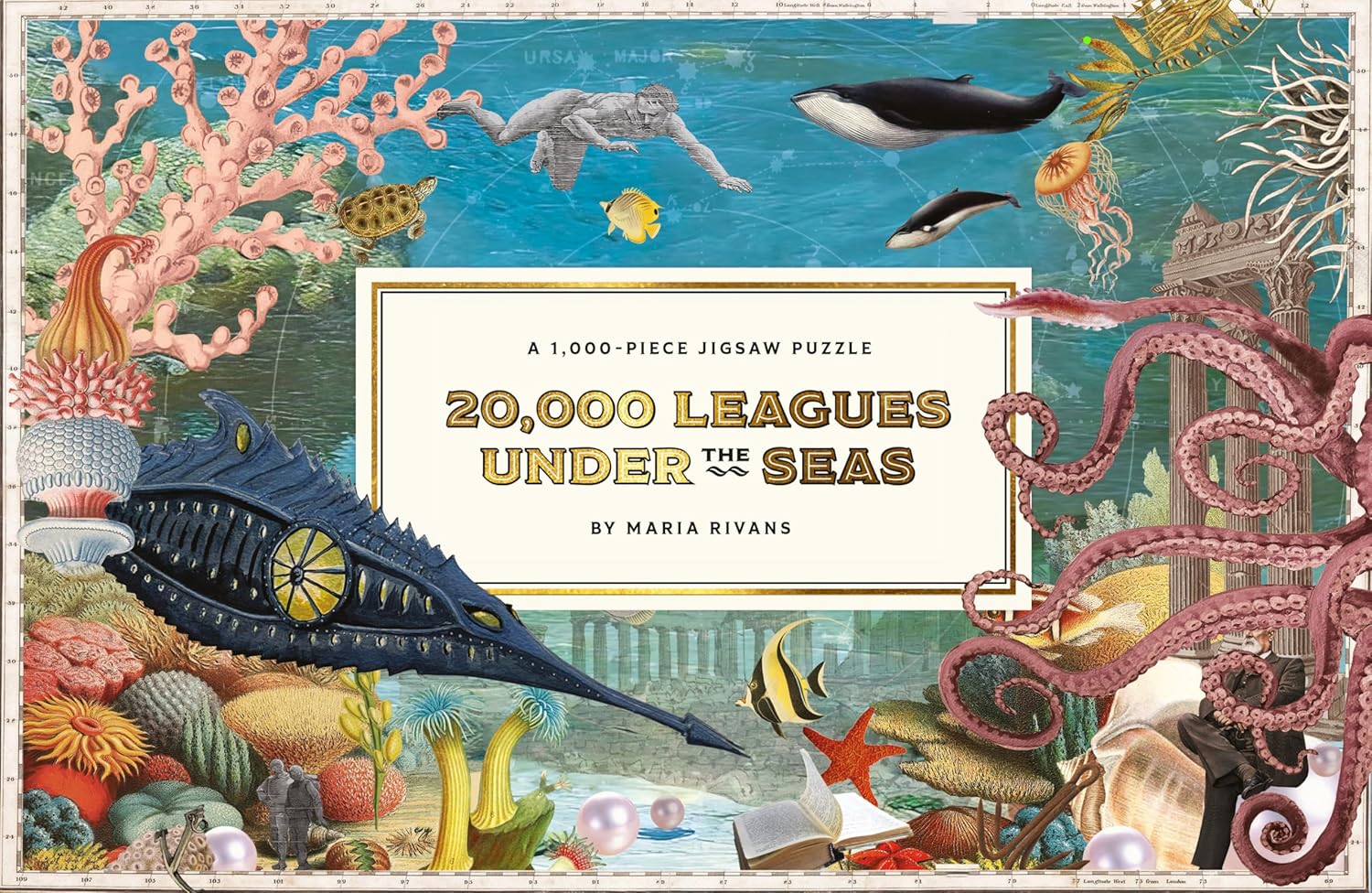 Amazon.com: 20,000 Leagues Under the Seas: A 1000 piece Jigsaw Puzzle ...