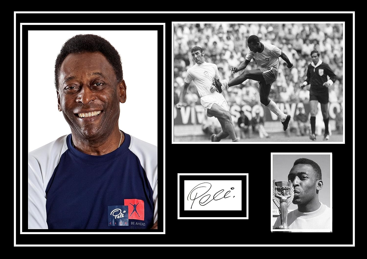 Stunning Quality Pele Signed/Autographed Photo : Amazon.co.uk: Home ...