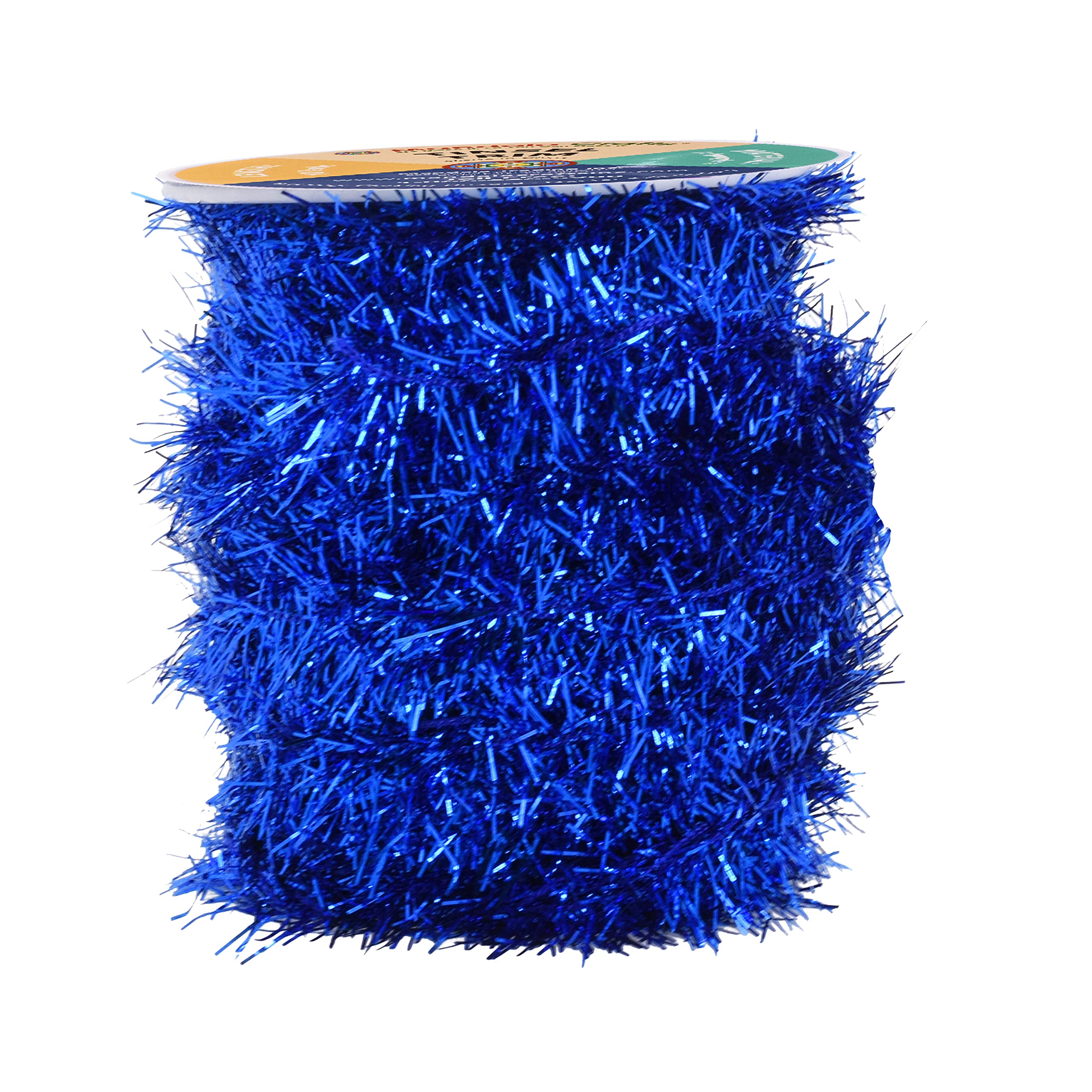 Amazon.com: Mandala Crafts Blue Tinsel Garlands Mini Garland Christmas ...