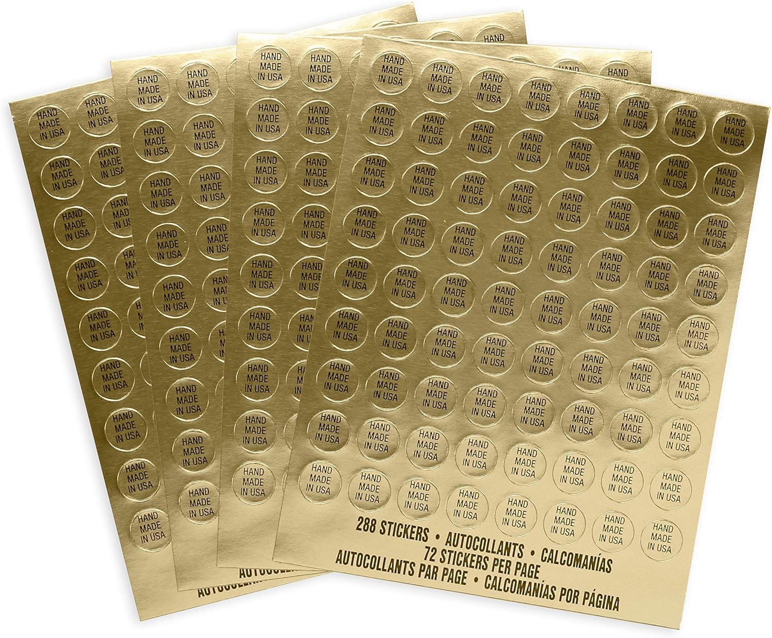 Amazon.com: Darice 2025-621 Hand Made in USA Stickers : Arts, Crafts ...