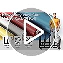 Amazon.com: Heavy Duty Vinyl Cart Mobile Rack 20 Roll Vinyl Rolling ...