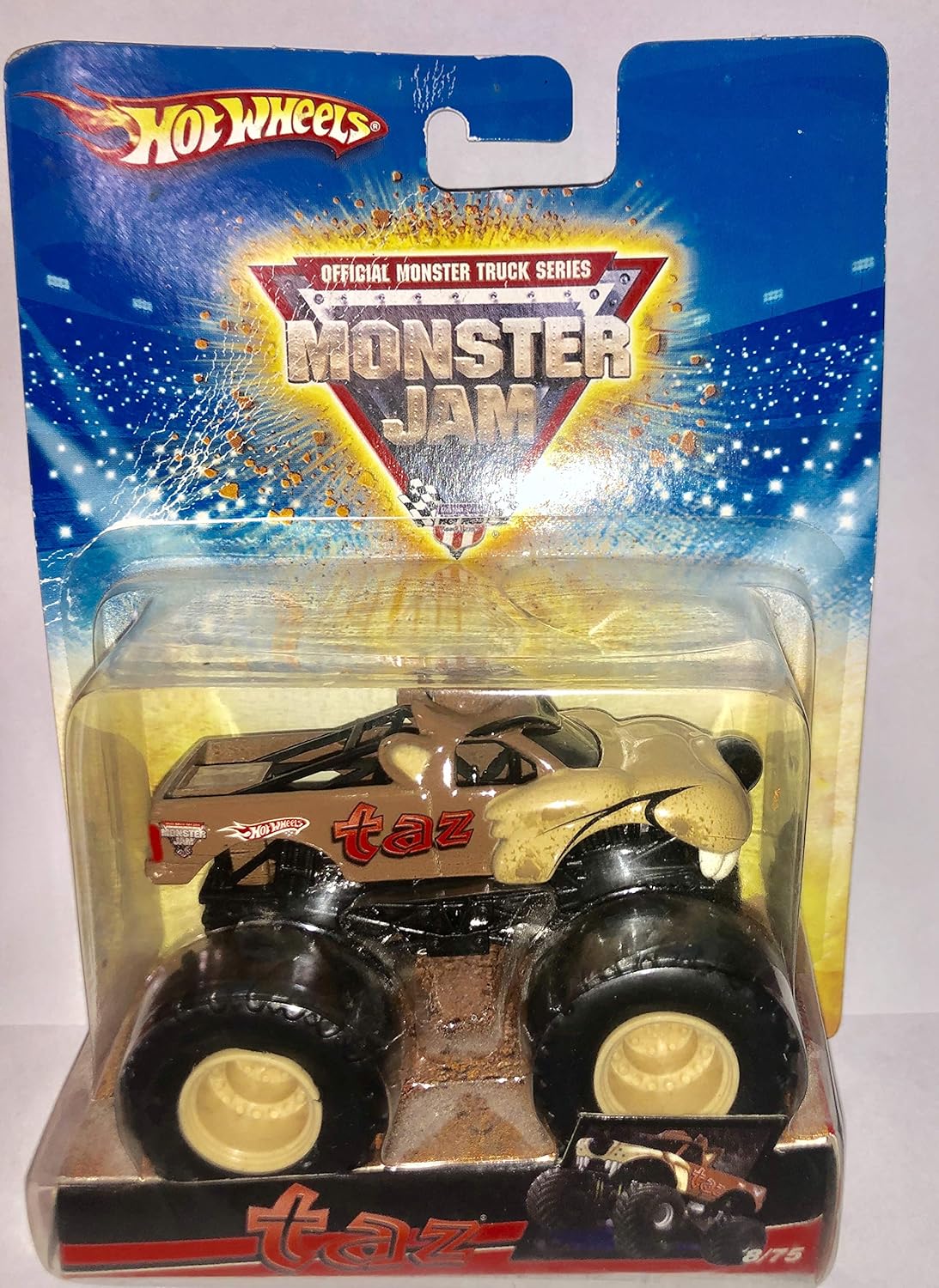 Amazon.com: Hot Wheels 2008 very hard to find MONSTER JAM TAZ 8/75 ...