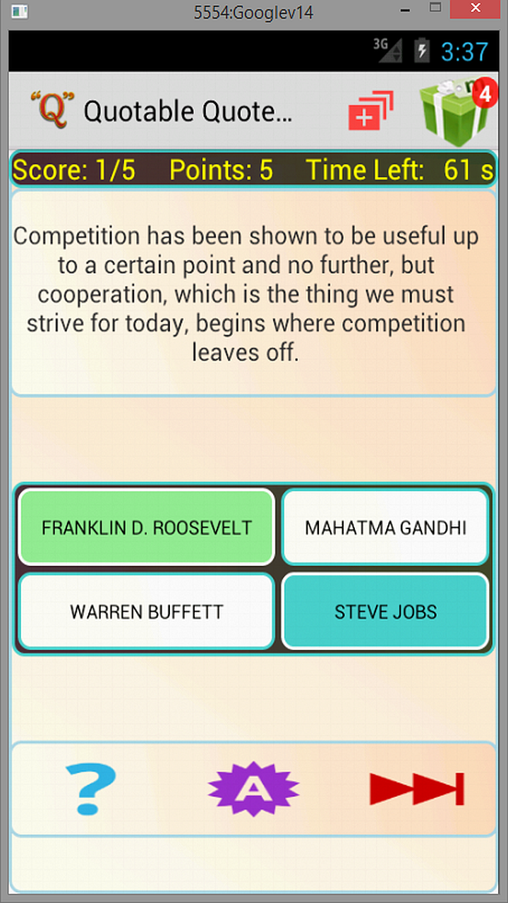 Quotable Quotes Quiz - App on Amazon Appstore
