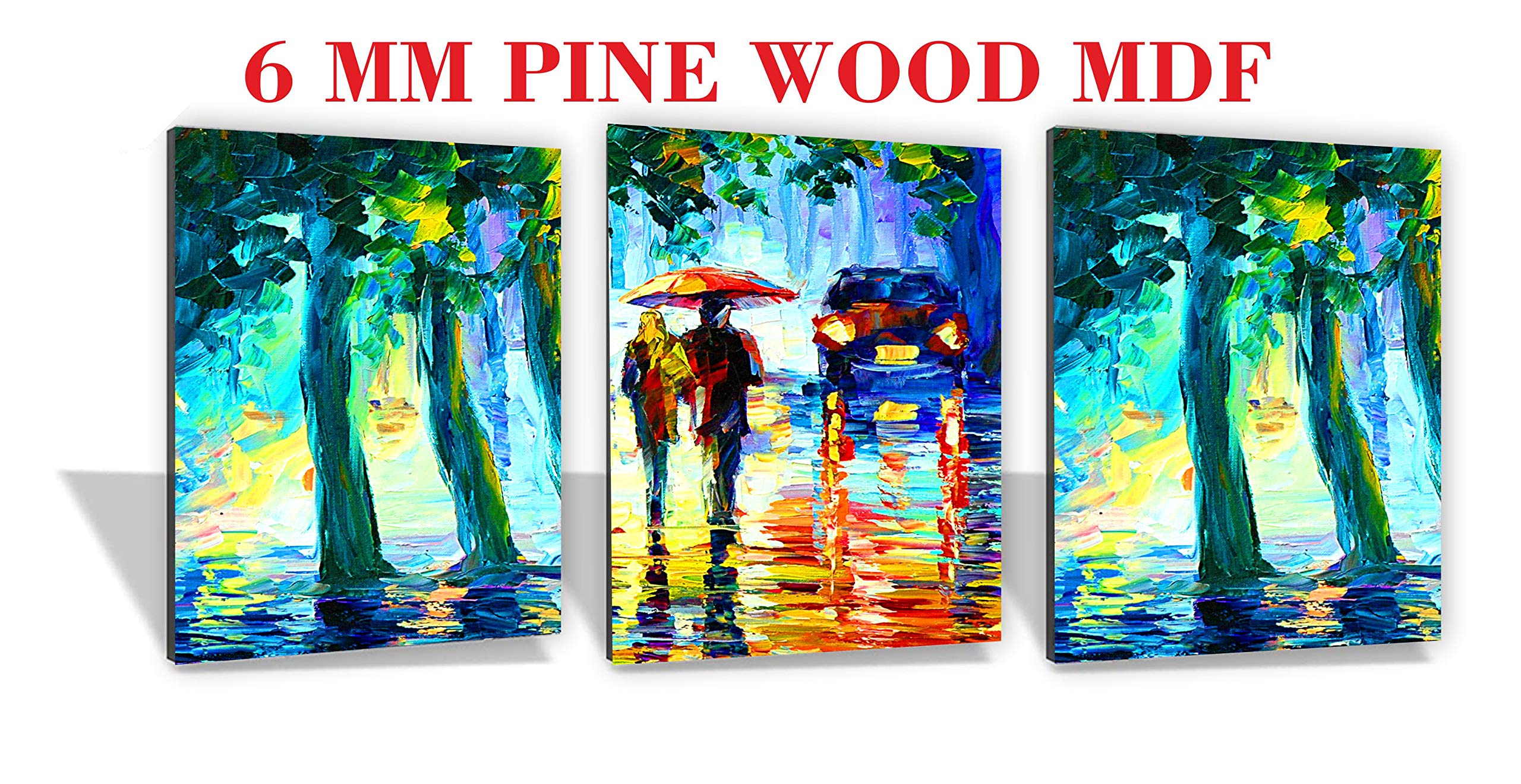 Buy Decor Production Multiple Frames Split Art Texture MDF Wall ...