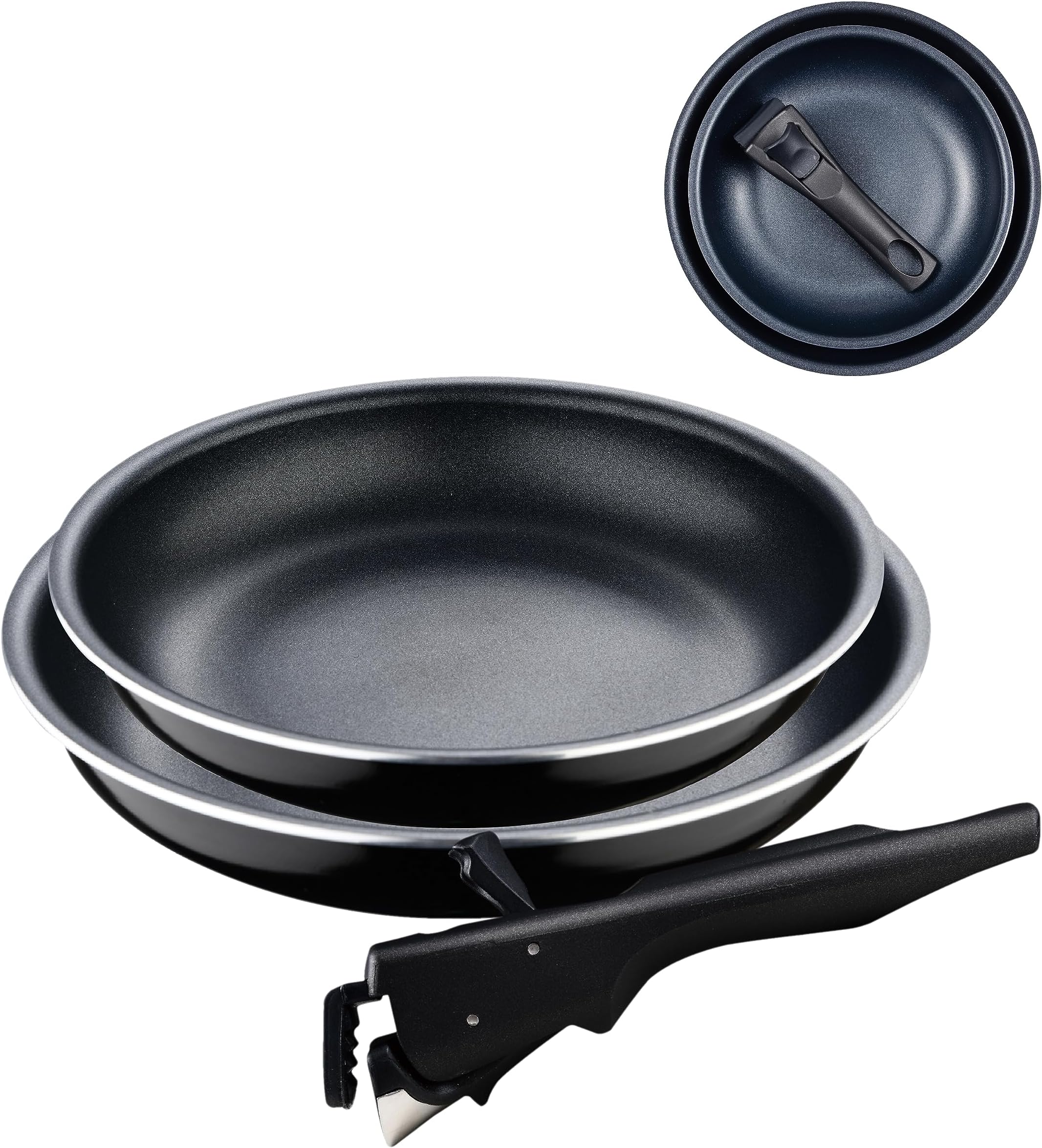 Bergner Click&Cook Black Edition | Set de 2 Poêles de Cuisine de 22 et ...