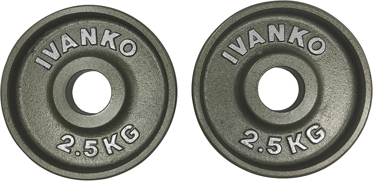 Amazon.co.jp: IVANKO (OM-2.5KG) 鋳鉄 機械加工 オリンピックプレート グレー 2.5キログラム(ペア) : スポーツ＆アウトドア