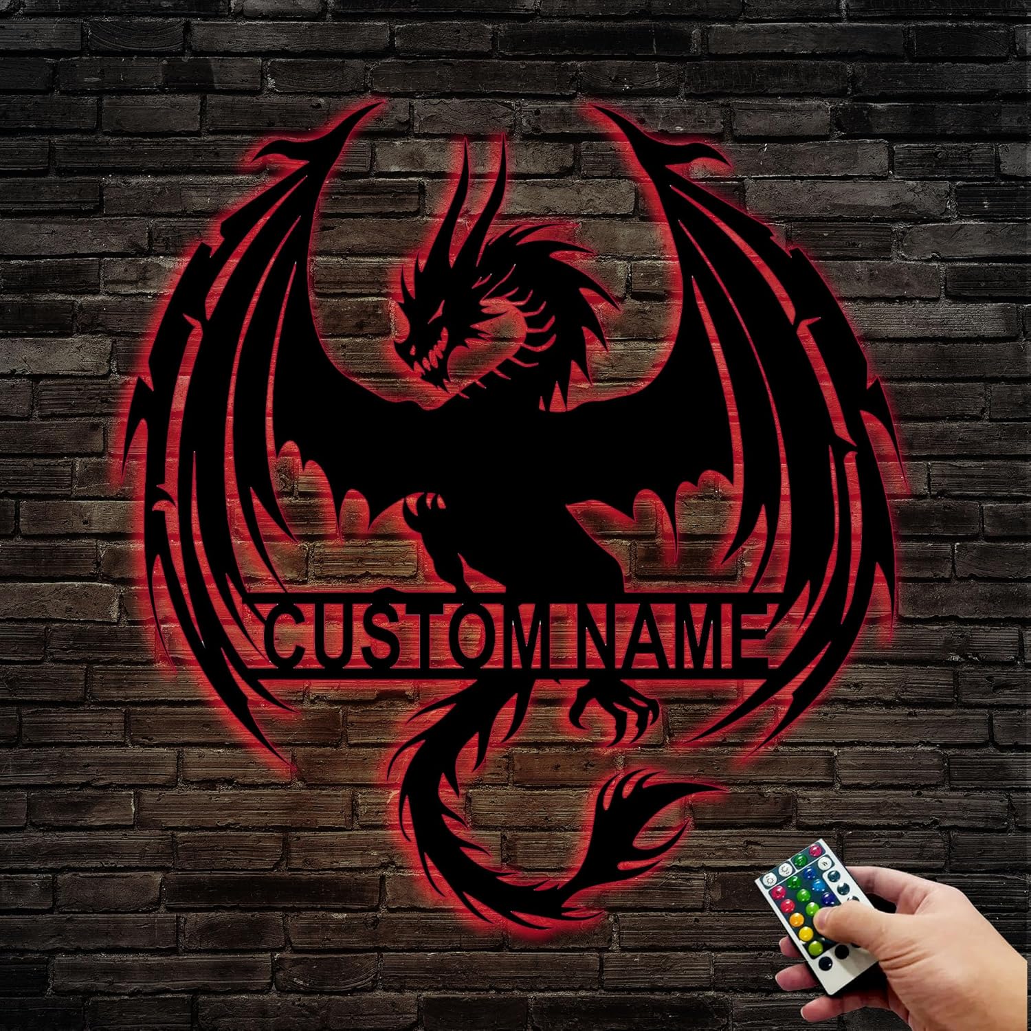 Amazon.com: Personalized Western Dragon Metal Sign,Dragon Totems Name ...