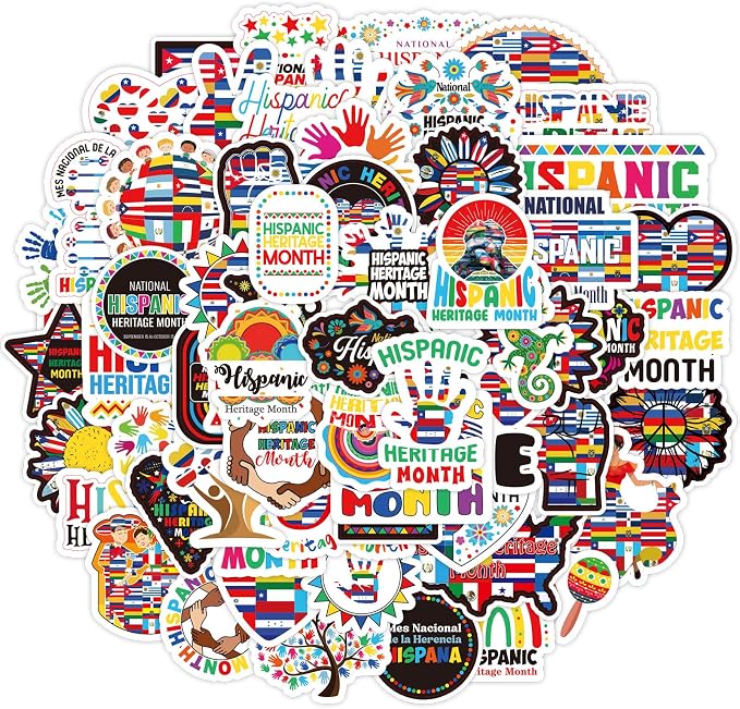 Amazon.com: 310 pcs Hispanic Heritage Month Stickers Funny Spanish ...