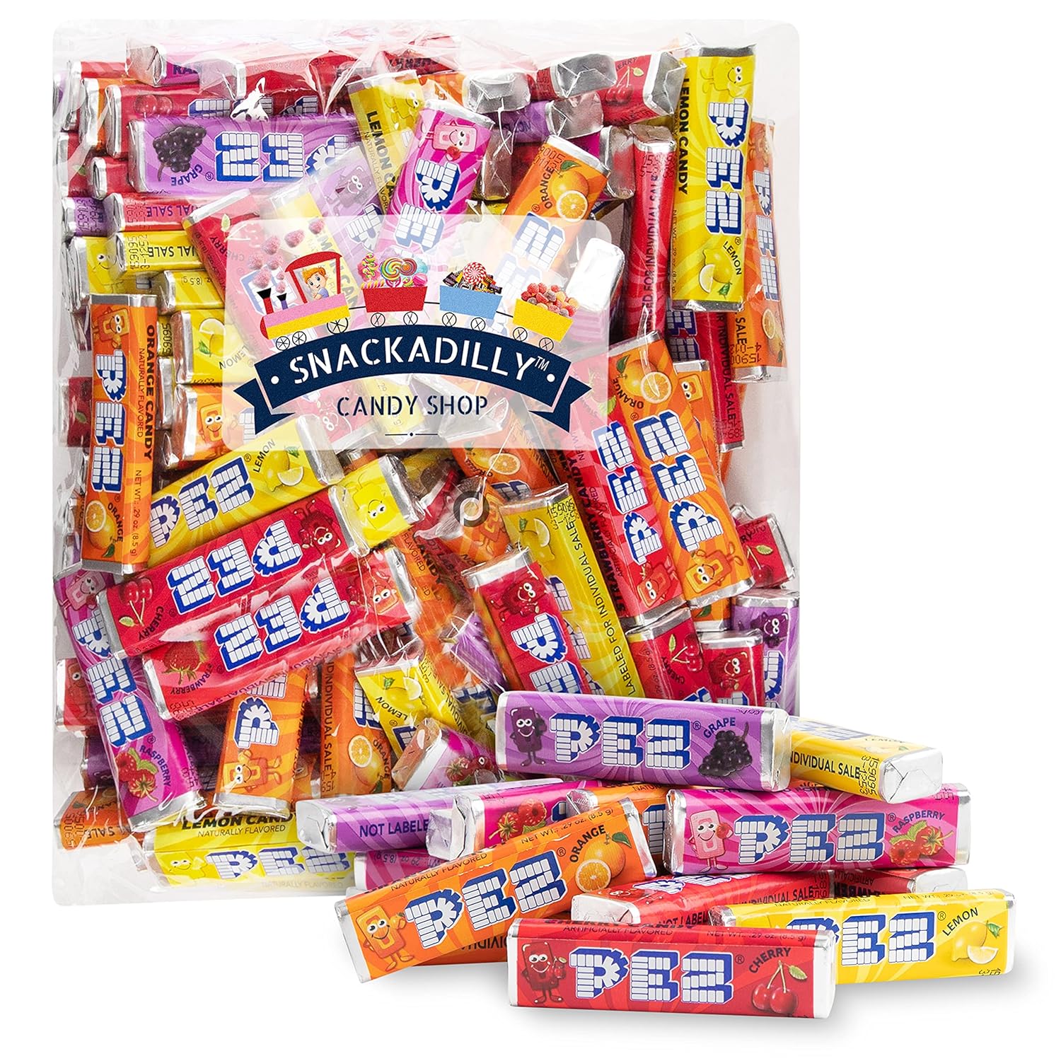 Amazon.com : Snackadilly Candy Refills (About 100 Rolls) "Value Size ...