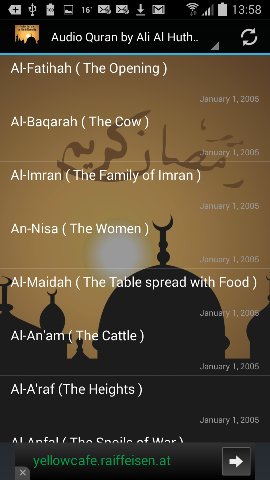 Audio Quran by Ali Al Huthaify - App on Amazon Appstore