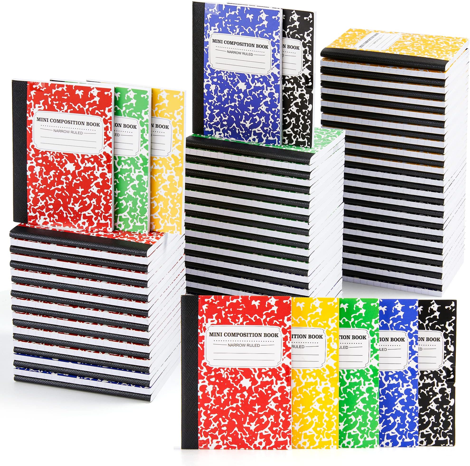 Amazon.com : feela 90 Pack Mini Composition Notebook Bulk, Cute Pocket ...