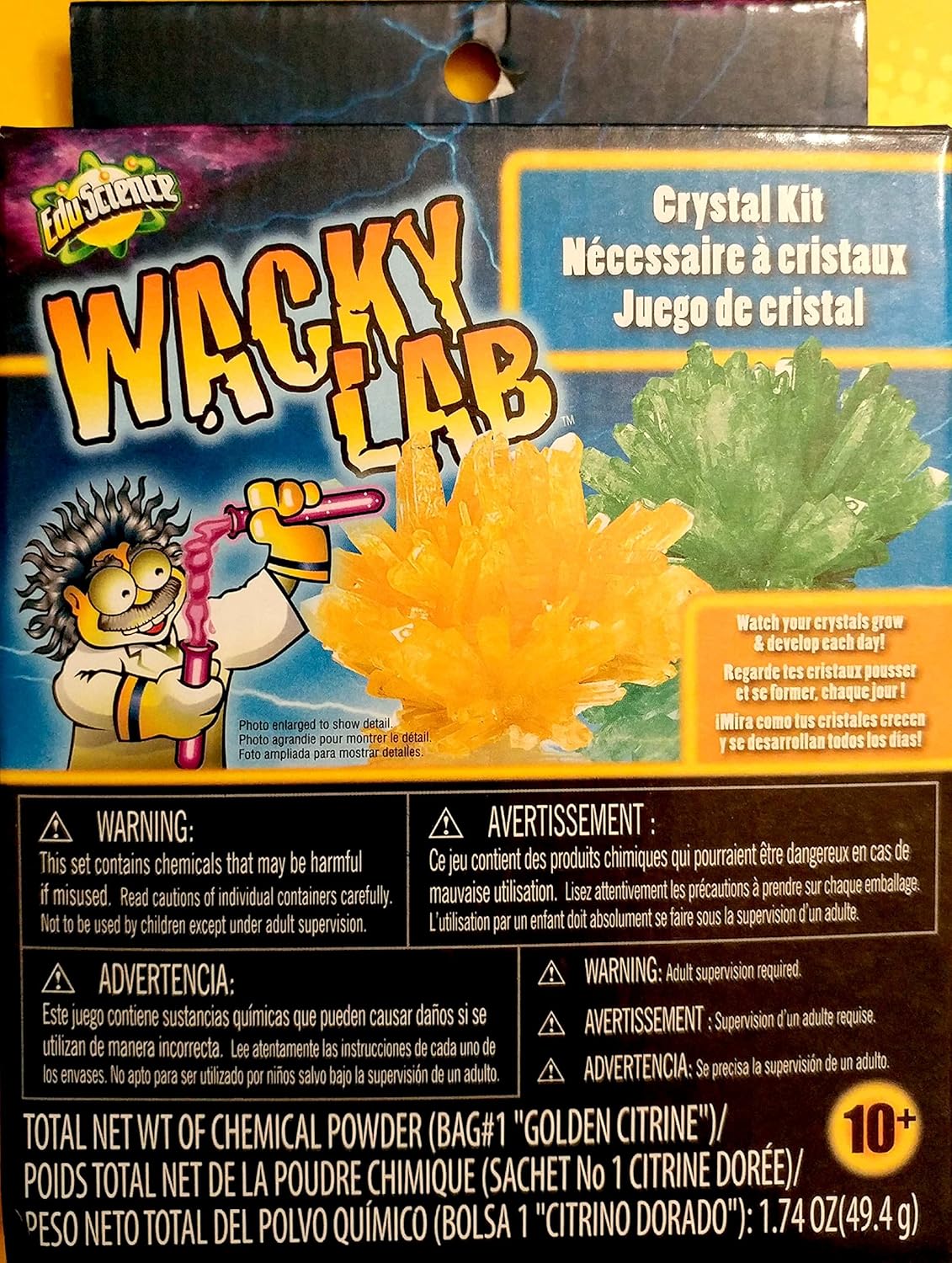 Amazon.com: Edu Science Wacky Lab Crystal Kit : Toys & Games