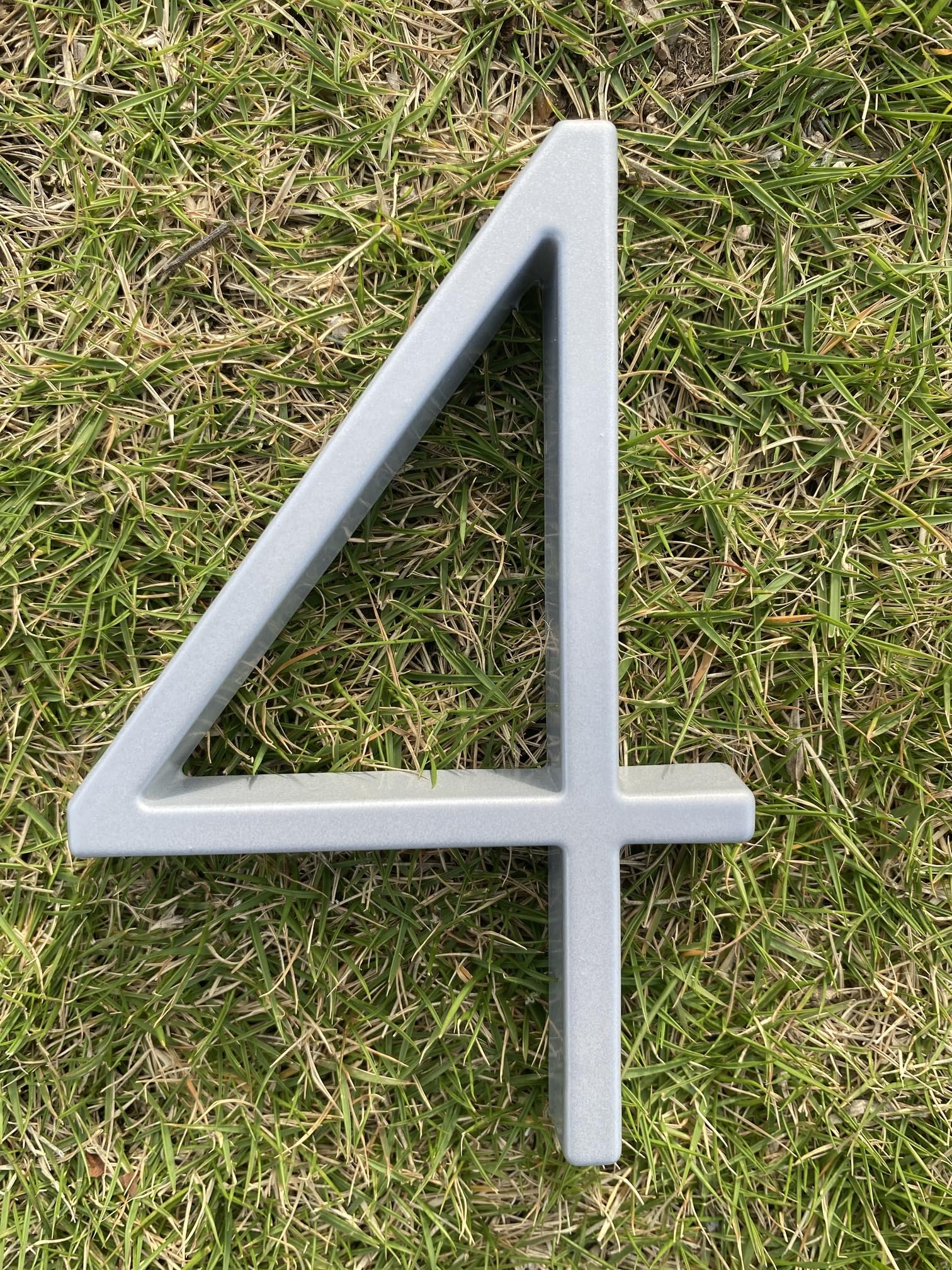Buy Reflective House Numbers - 5 Inch Height Modern Grey House Numbers ...