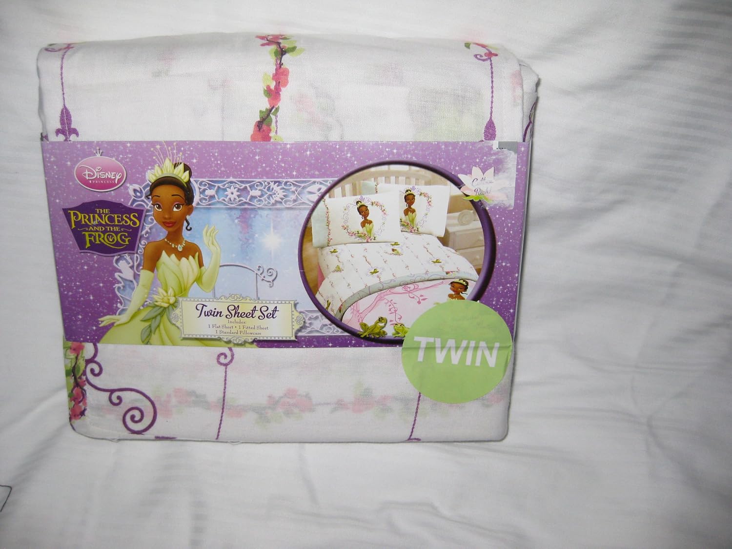 Amazon.com: Disney 4pc Princess Frog Pink Tree Full Bedding Sheet Set ...